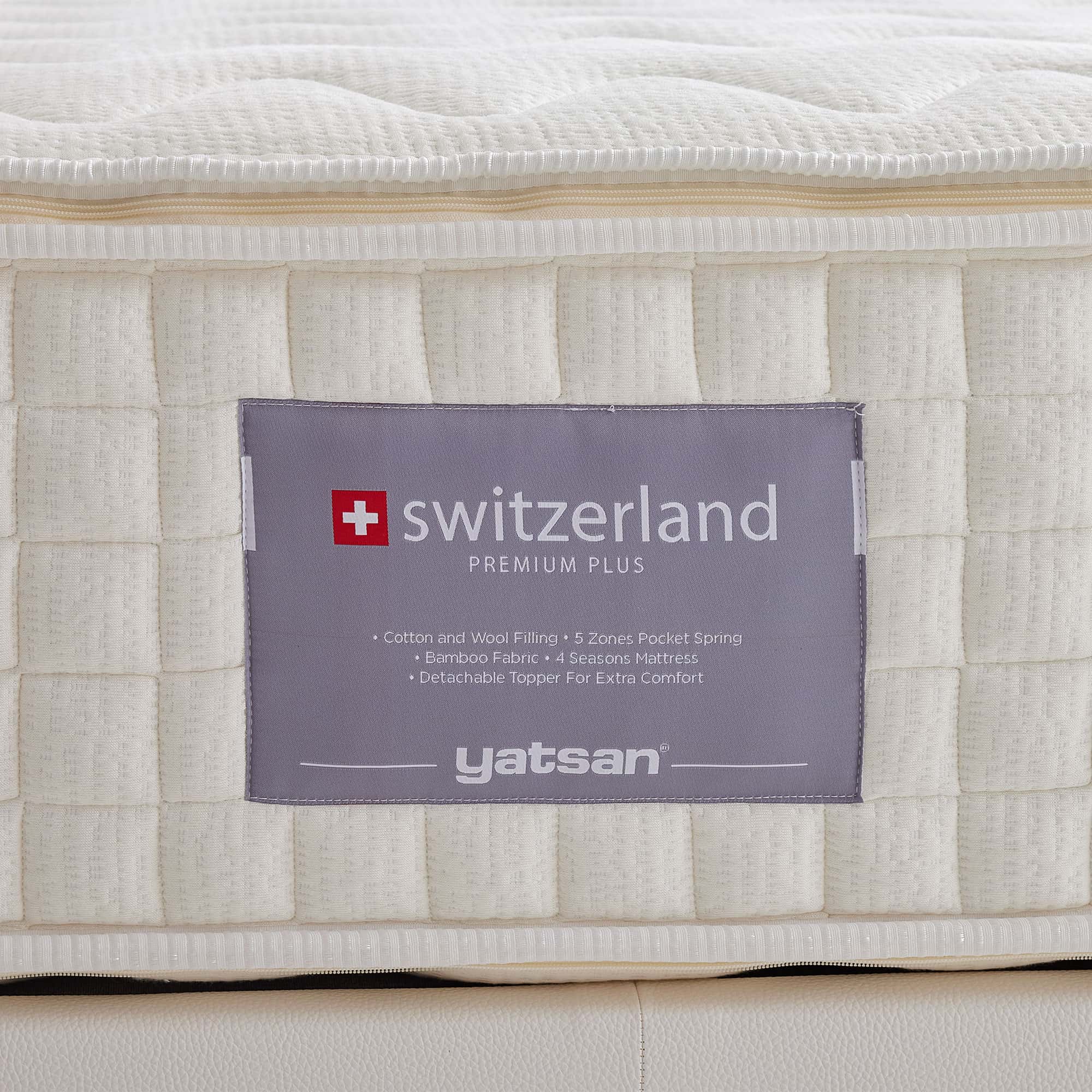 Yatsan Switzerland Premium Plus Çift Taraflı Bambu Pedli Yatak | Yatsan